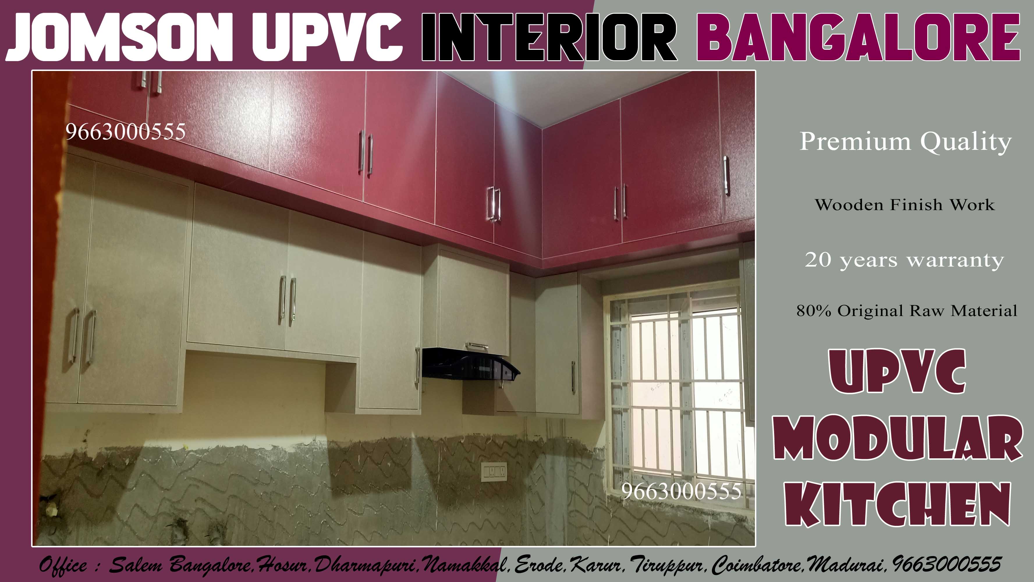 PVC Modular Kitchen Colors,UPVC Modular Kitchen Colors - 9663000555