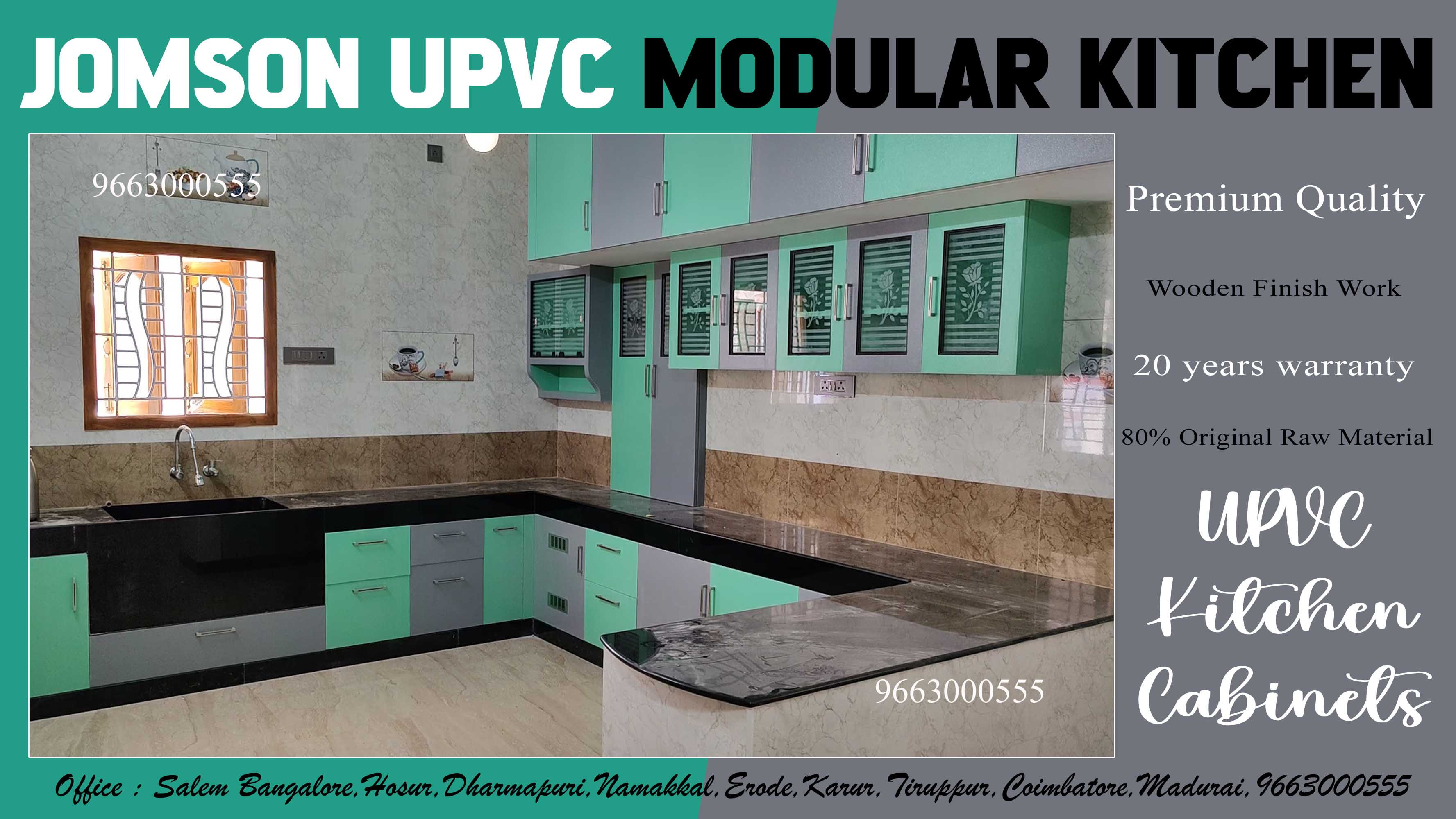 PVC Modular Kitchen Colors,UPVC Modular Kitchen Colors - 9663000555